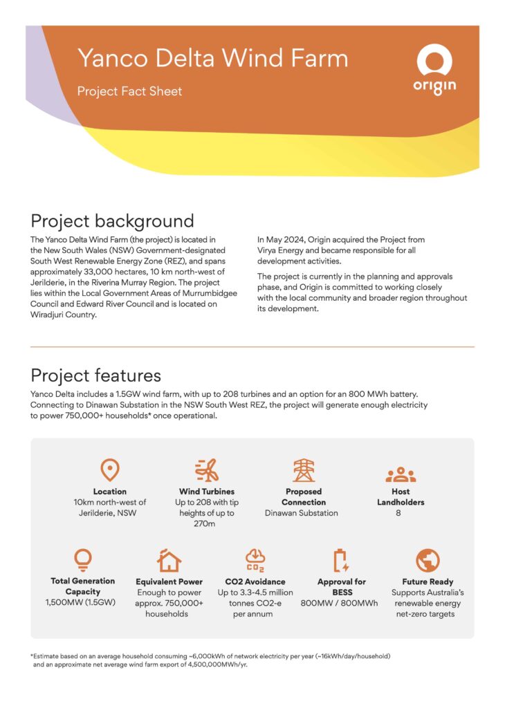 Facts - Yanco Delta Windfarm
