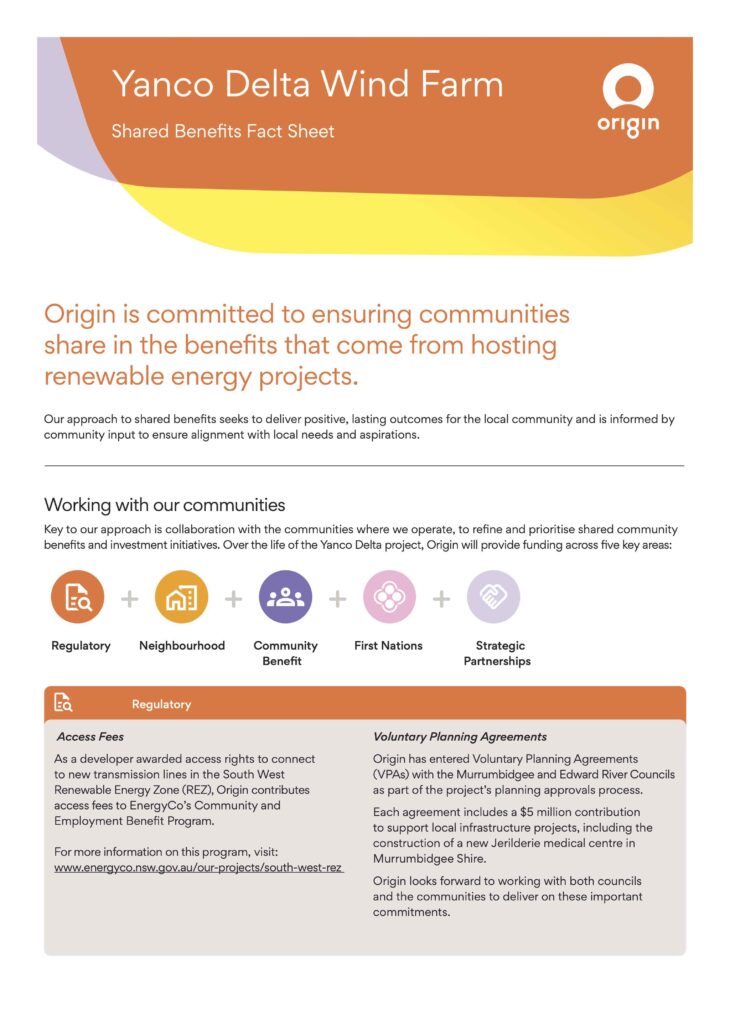 Facts - Yanco Delta Windfarm